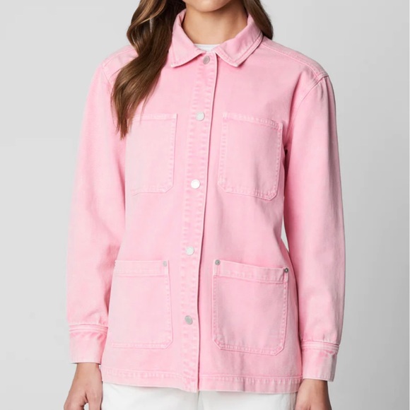 Blank NYC | Jackets & Coats | Blanknyc Strawberry Popsicle Shacket Wmen ...